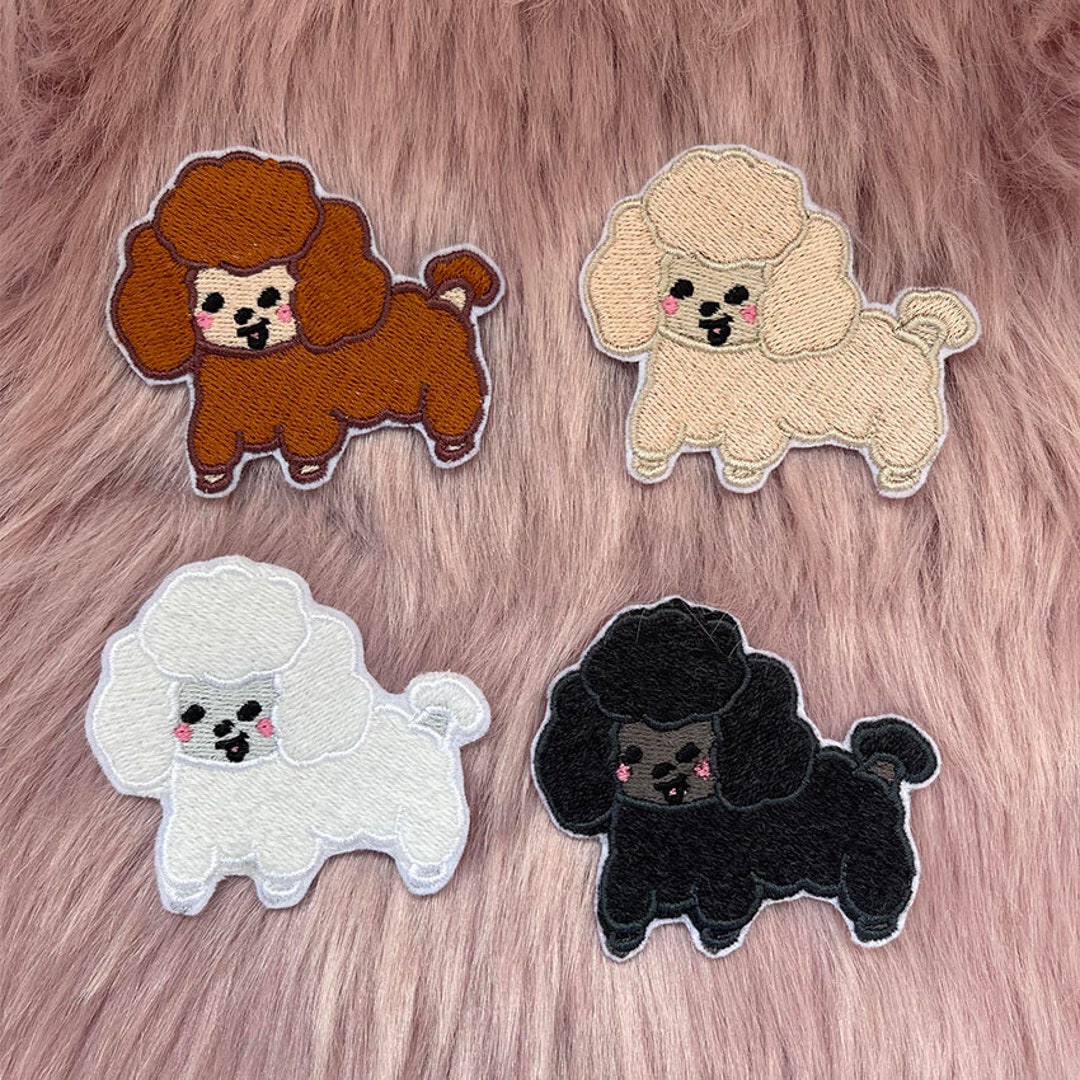 Adorable Poodle Iron on Embroidered Patch - Etsy