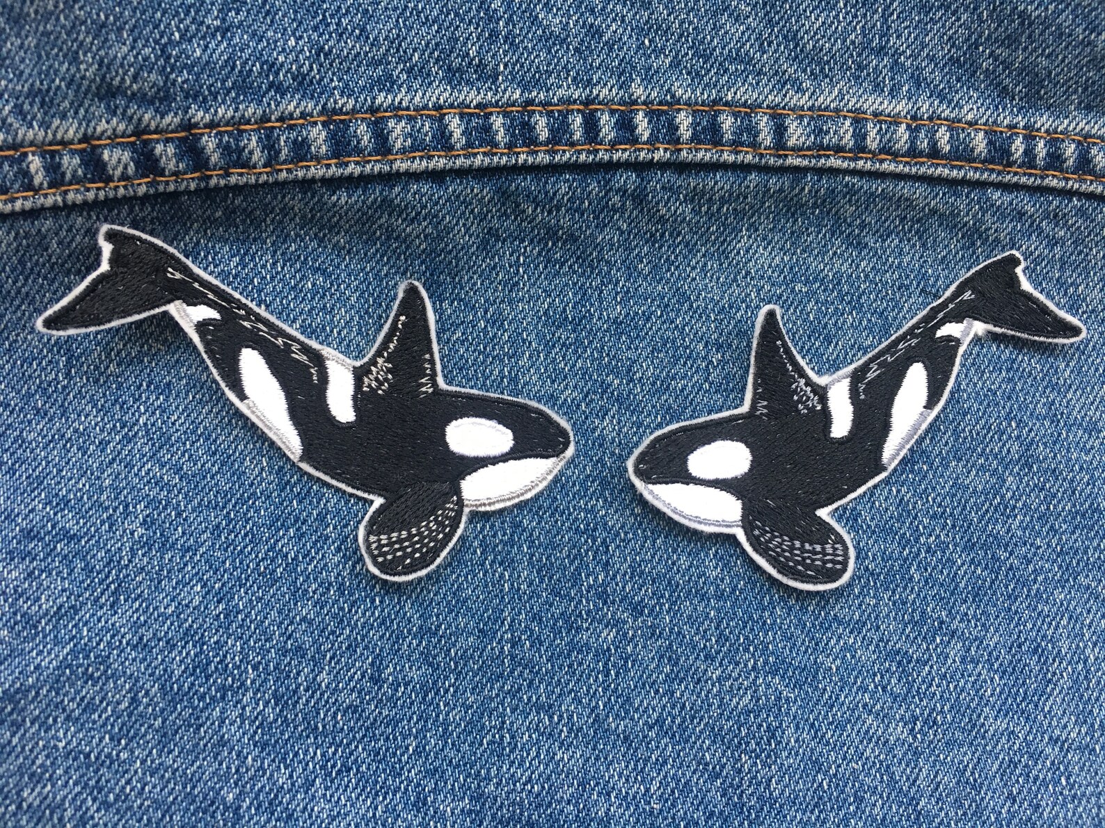 Orca Iron on Patch | Etsy