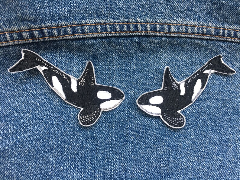 Orca Iron on Patch | Etsy