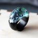 Northern Light Ring Resin Wood Jewelry. Aurora Borealis - Etsy