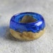 Ocean Resin Ring Mermaid Ring Wood Resin Ring Summer Ring - Etsy