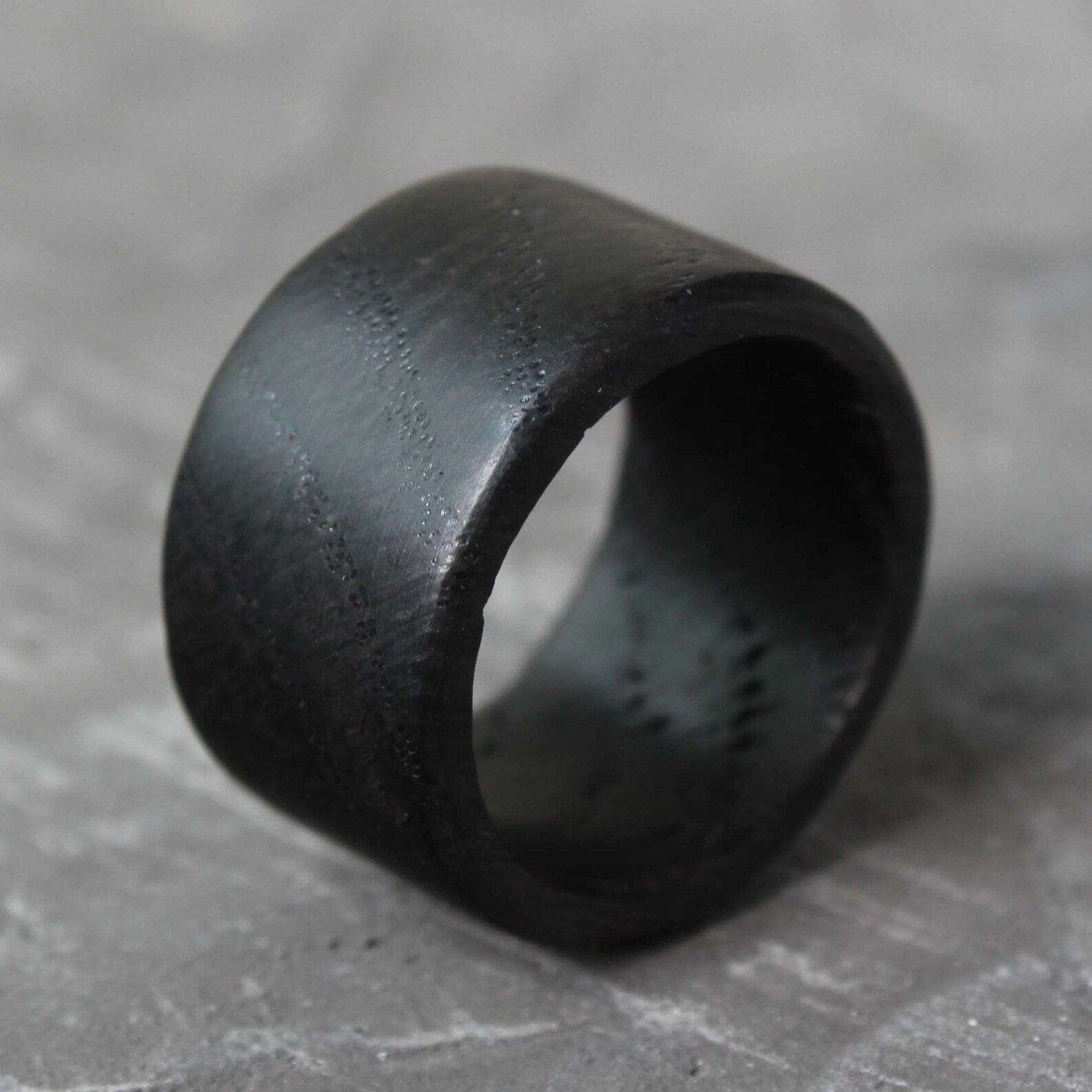 Bog Oak Wood Ring: Custom Mens Wedding Band - Etsy