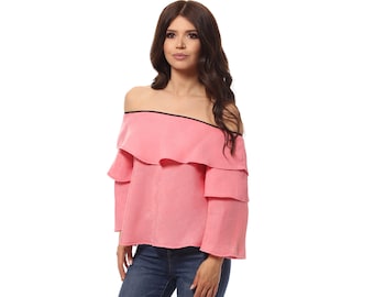 Shoulderless Blouse - Etsy