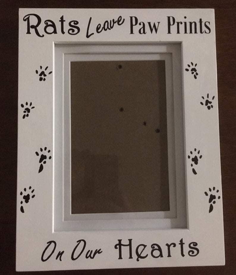 Rat Paw Prints 4x6 Picture Frame | Etsy
