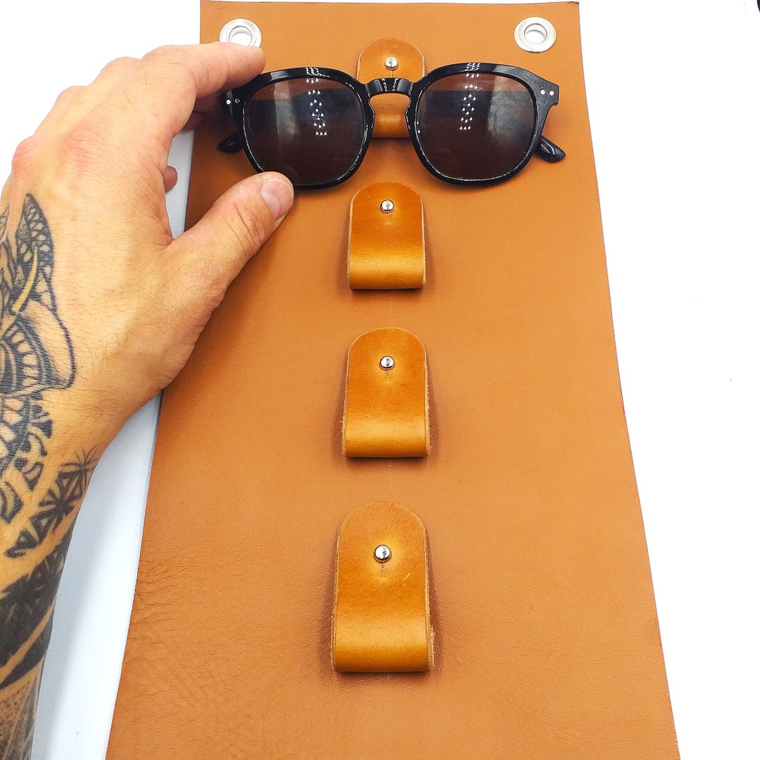Leather Sunglass Rack Display, Sunglass Organizer, Sunglases Holder ...