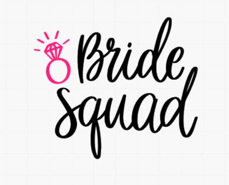 Bride squad / team bride / bridal party favor / bridal party | Etsy