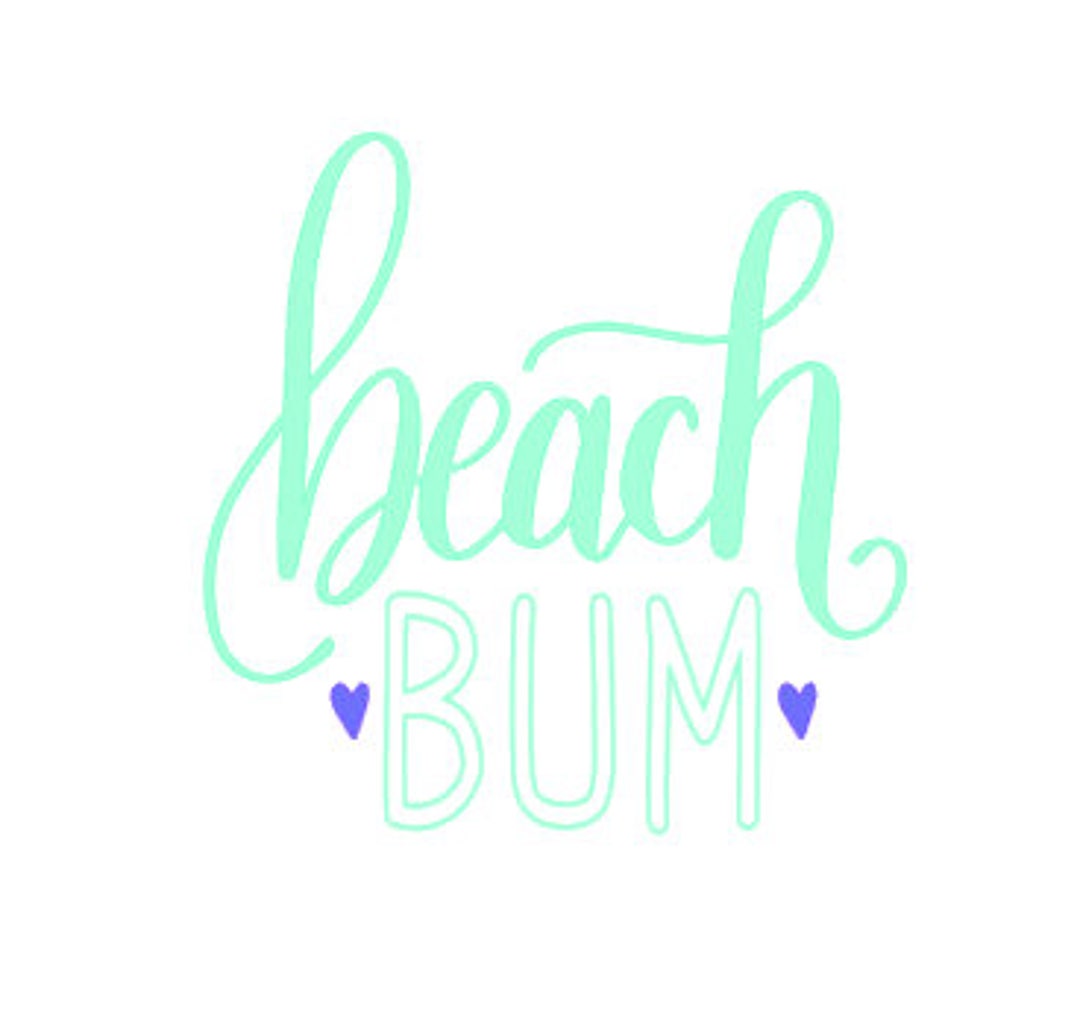 Beach Bum // Beach Bum Decal // Beach Bum Sticker / Summer Stickers ...