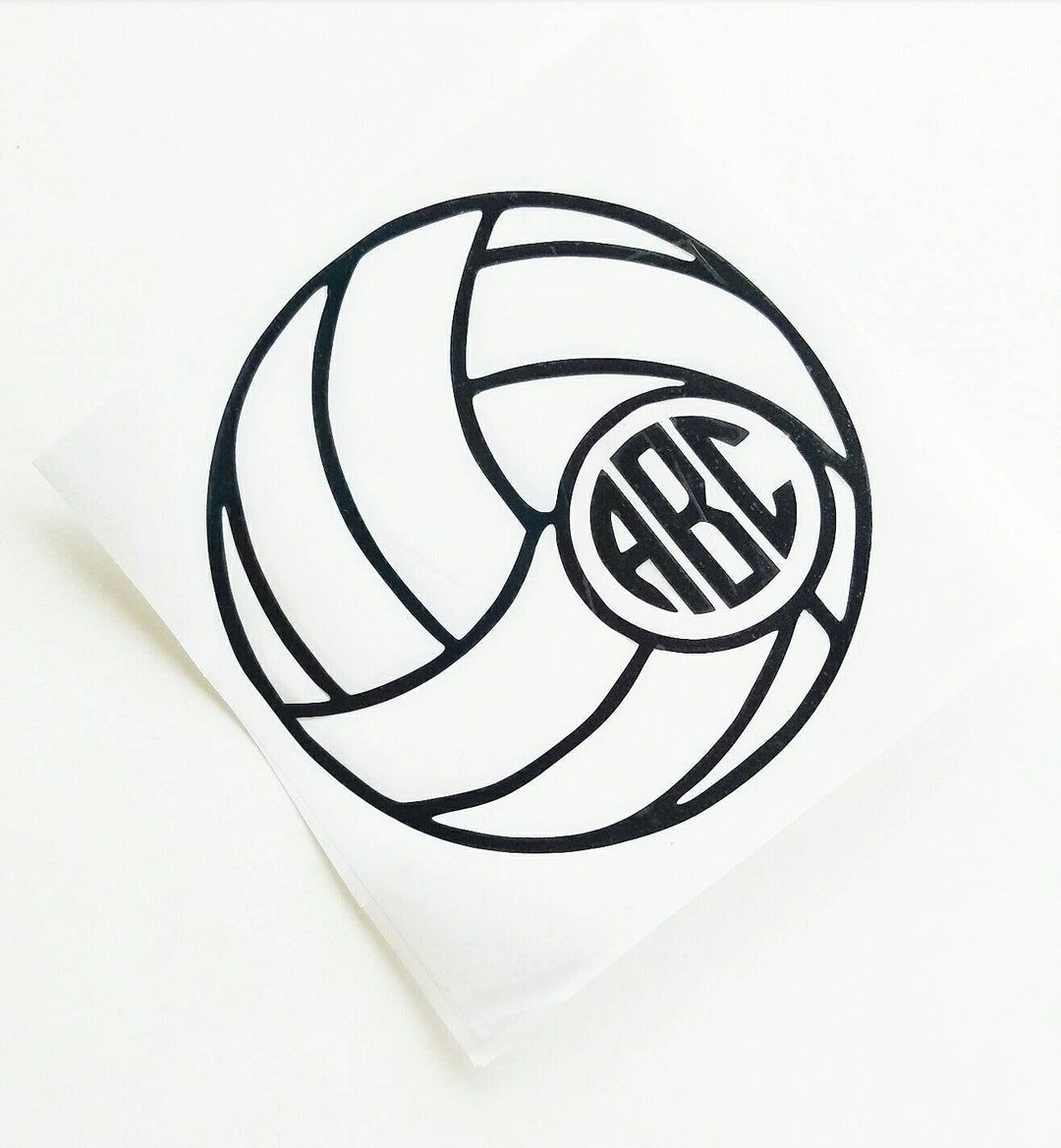 Volleyball Monogram / Volleyball Team Decal / Volleyball Car Decal ...