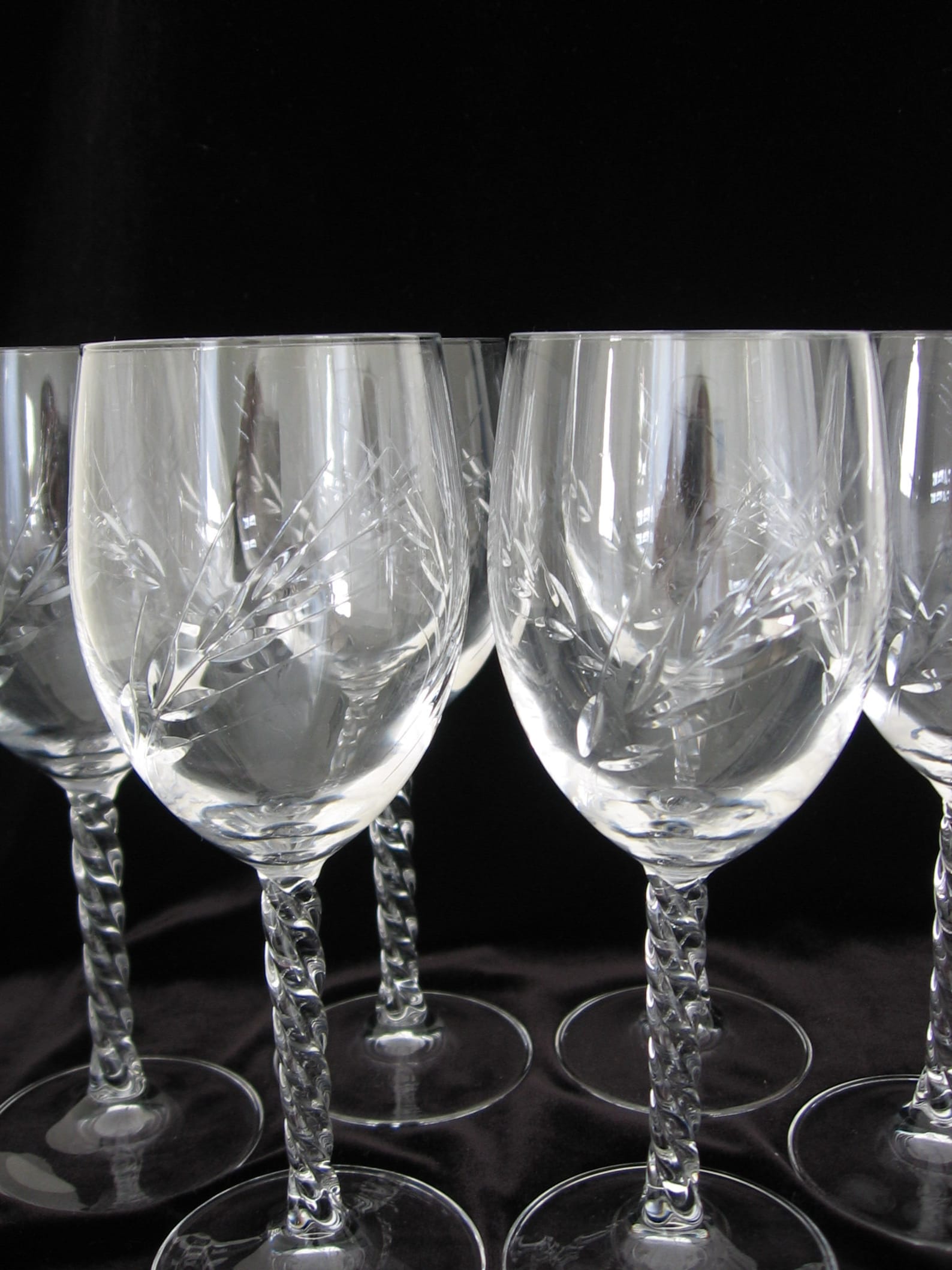 Cristal D'arques FLEURY TAILLE EPI White Wine Glasses - Etsy