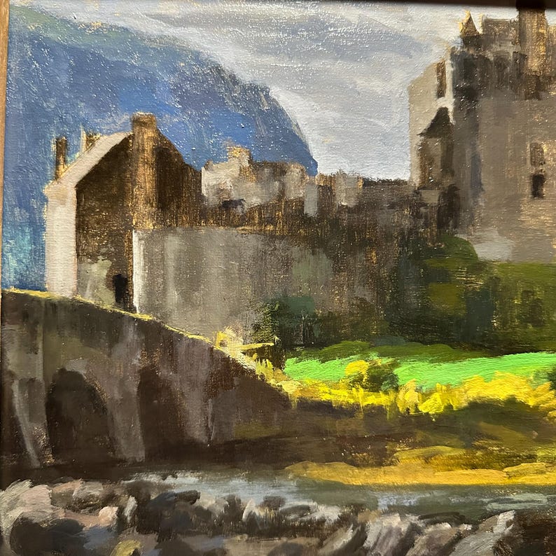 Elaine Donan Castle Oil Painting Scotland Castle Painting Castle ...