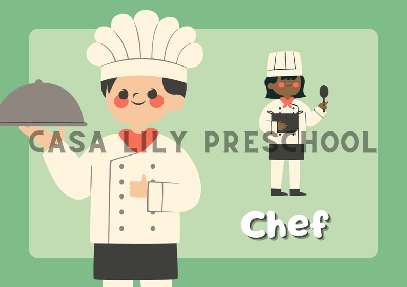 Professions Flashcards: Community Helpers, Kindergarten Cards (digital ...