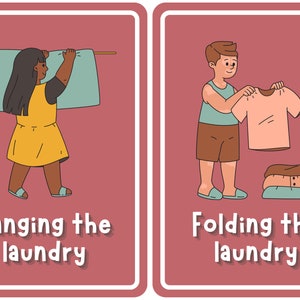 16 Household Chores | Preschool Cards | Homeschool Cards | Educational ...