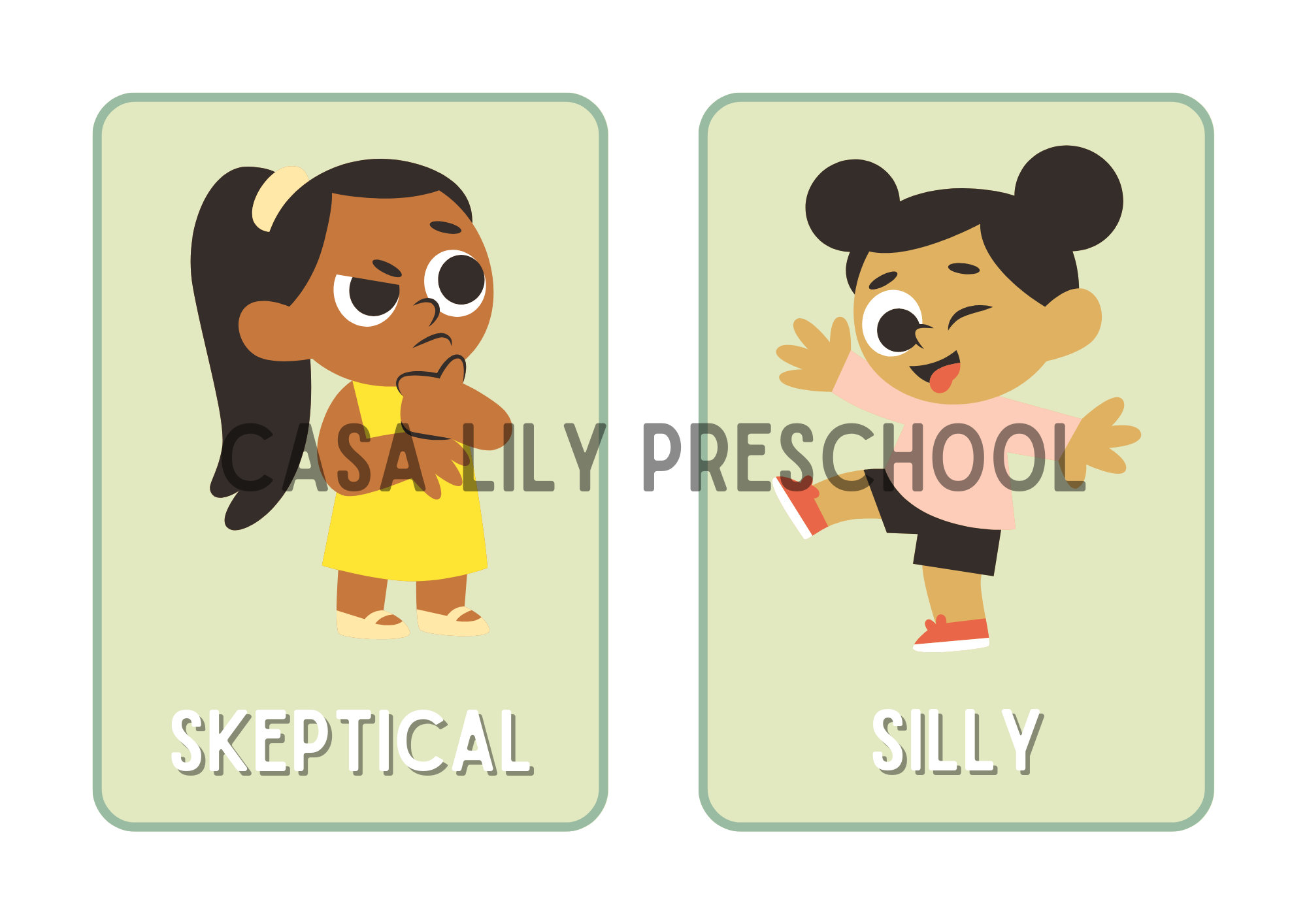 16 Emotions Flashcards Feelings Poster Educational Printable Cards ...