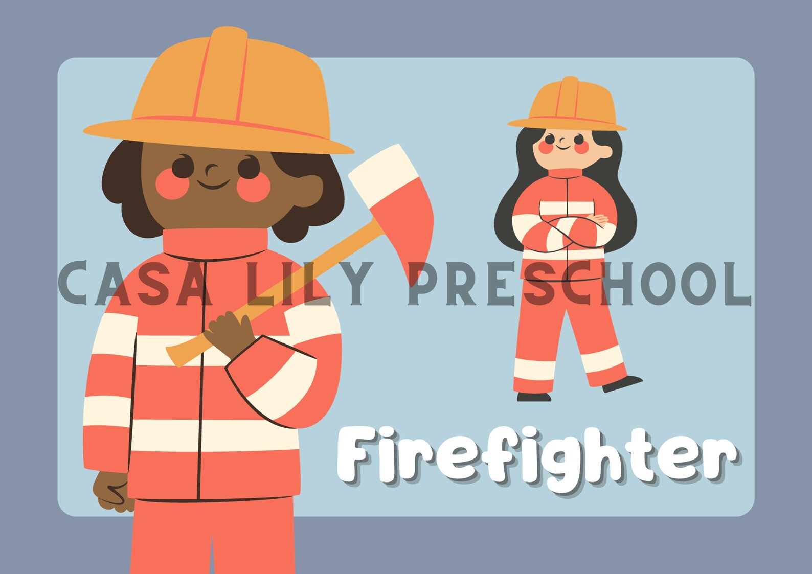 Professions Flashcards: Community Helpers, Kindergarten Cards (digital ...