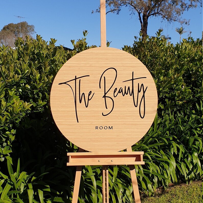 Round Event Wedding Business Event Sign Engagement l Signage | Etsy