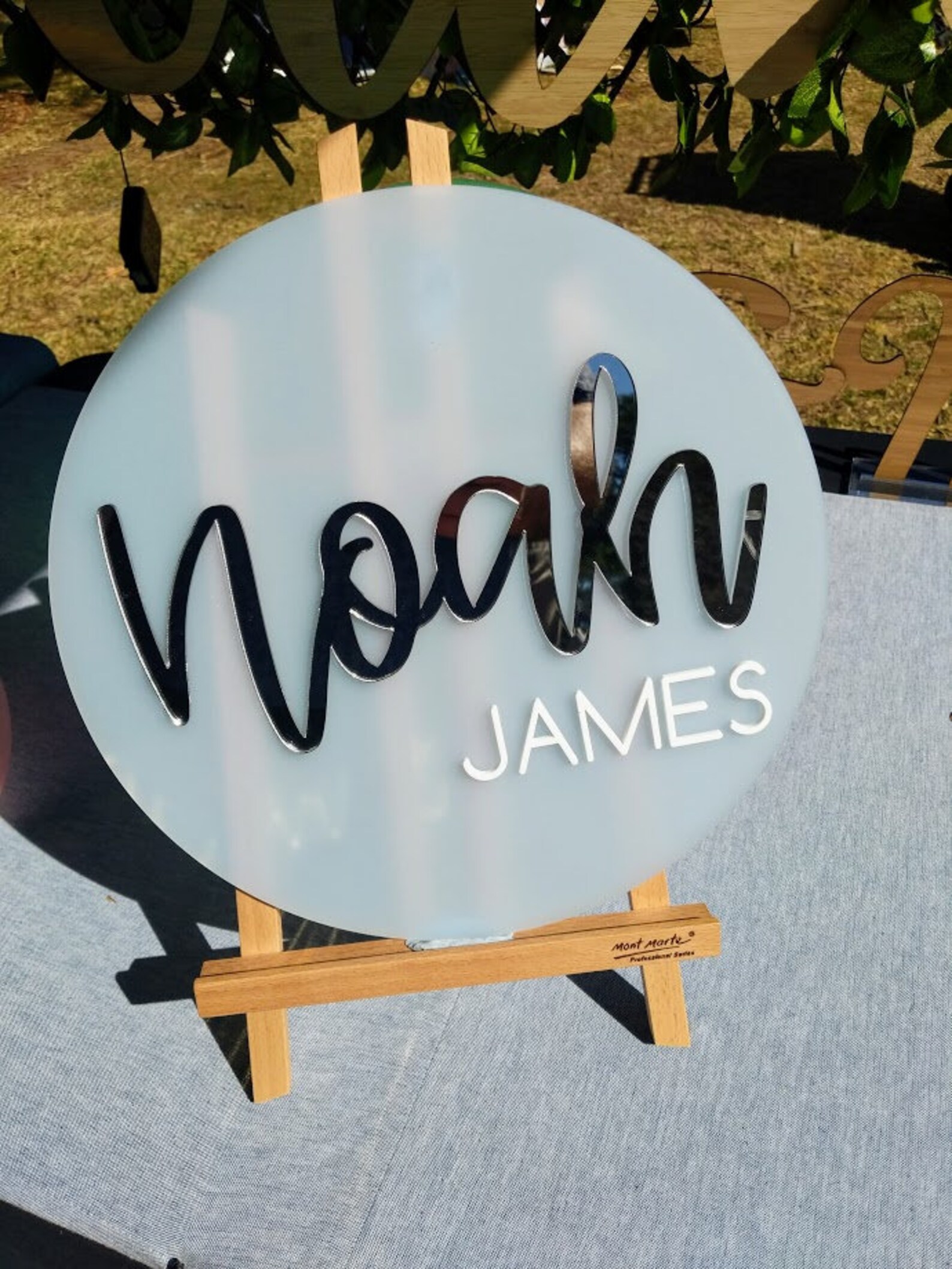 Personalised Round Name Sign Baby Kids Nursery Decor Door | Etsy