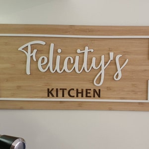 Kitchen Decor Sign Wooden | Vintage Retro Modern Wall Sign | Farmhouse ...