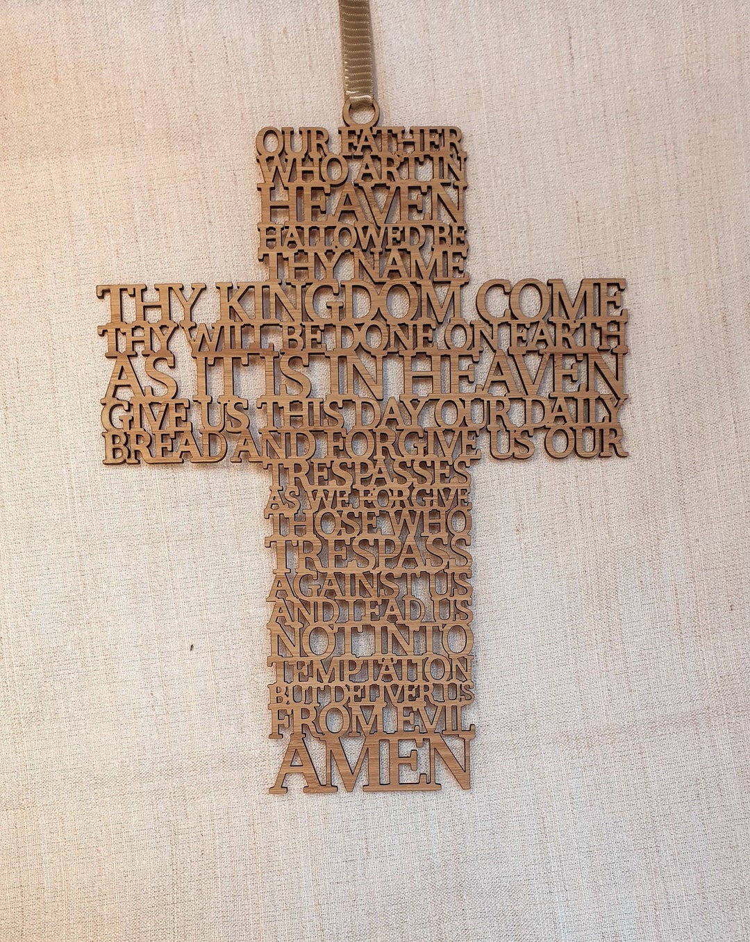 The Lords Prayer Cross | Our Father Cross | Hail Mary Cross | Baptism ...