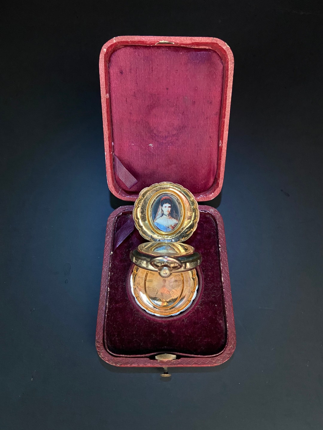 Antique Imperial Russian Pocket Watch 14k Solid Gold and Enamel ...