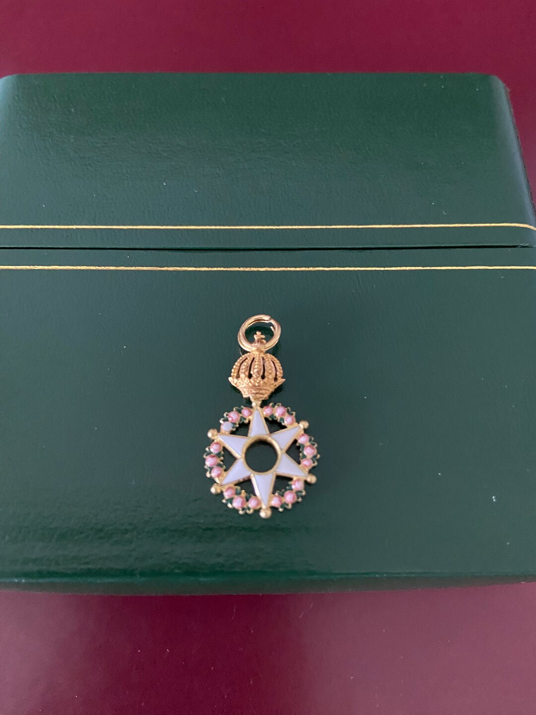 Miniature of the Imperial Order of the Rose Made of 18k Gold and Enamel ...