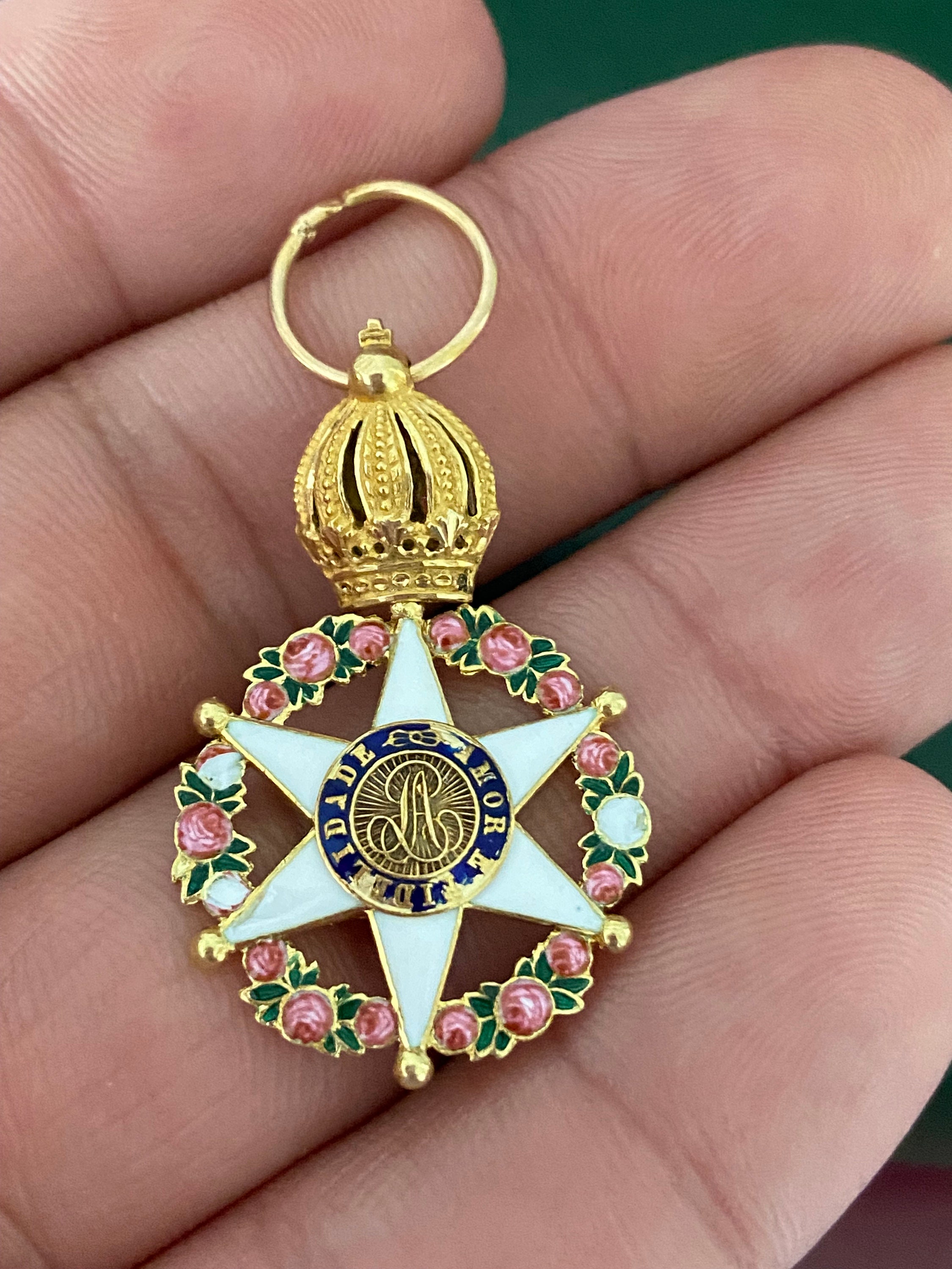 1829 the Imperial Order of the Rose Made of 18k Gold and Enamel We ...