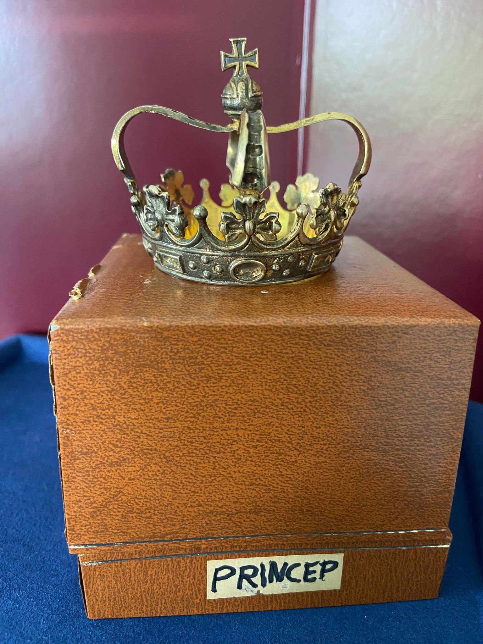 Antique Small Gilt Silver Tudor Crown Circa of 1900. We Offer Layaway ...