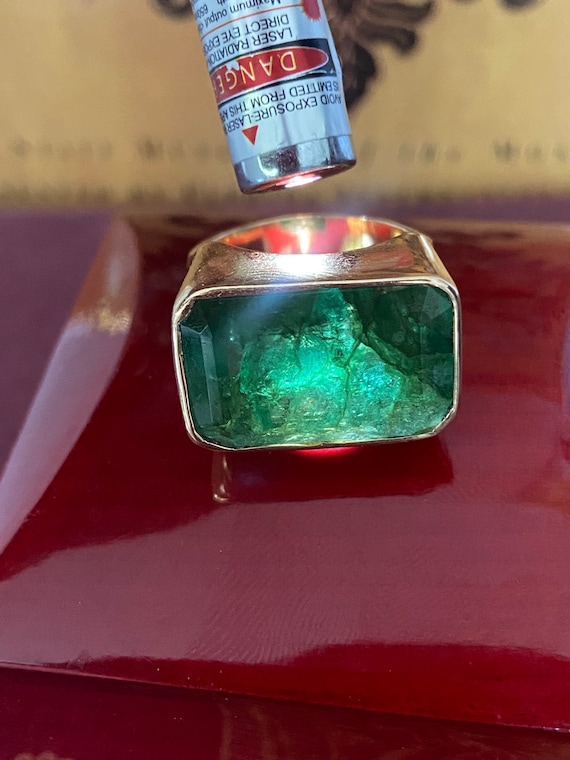 Imperial JADE Emerald Green Sterling Silver Cufflinks… - Gem