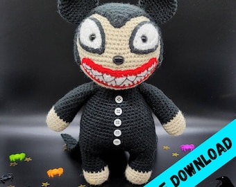 Vampire Teddy Amigurumi Pattern - Etsy