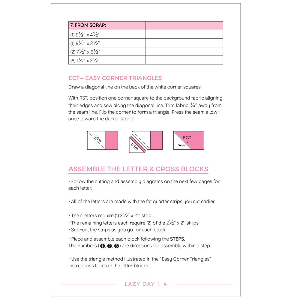 LAZY DAY: A Paper Quilt Pattern - Etsy