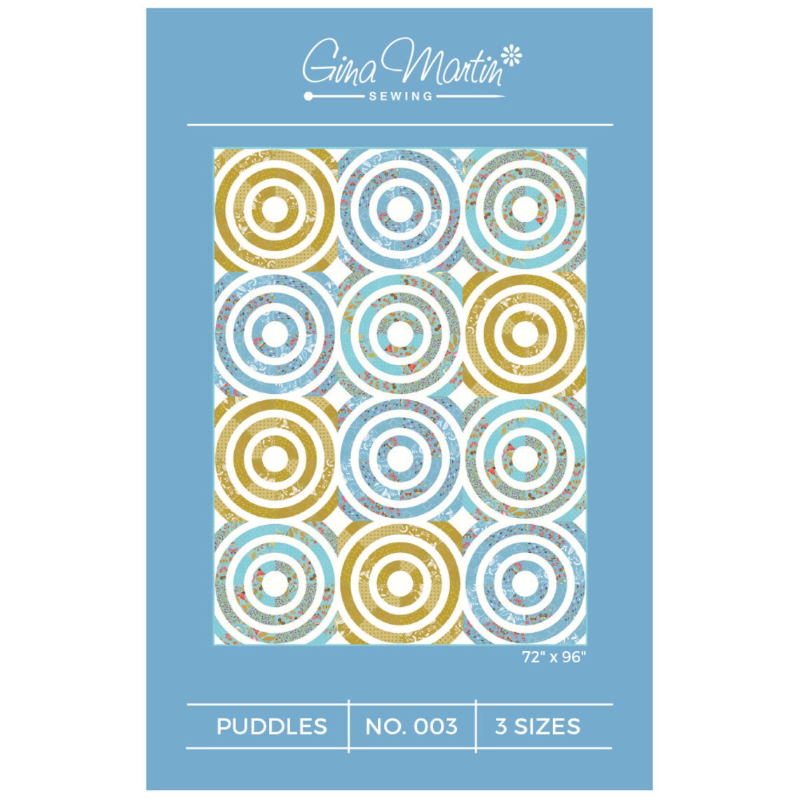 PUDDLES: A Modern Paper Quilt Pattern in 3 Sizes, by Gina Martin - Etsy