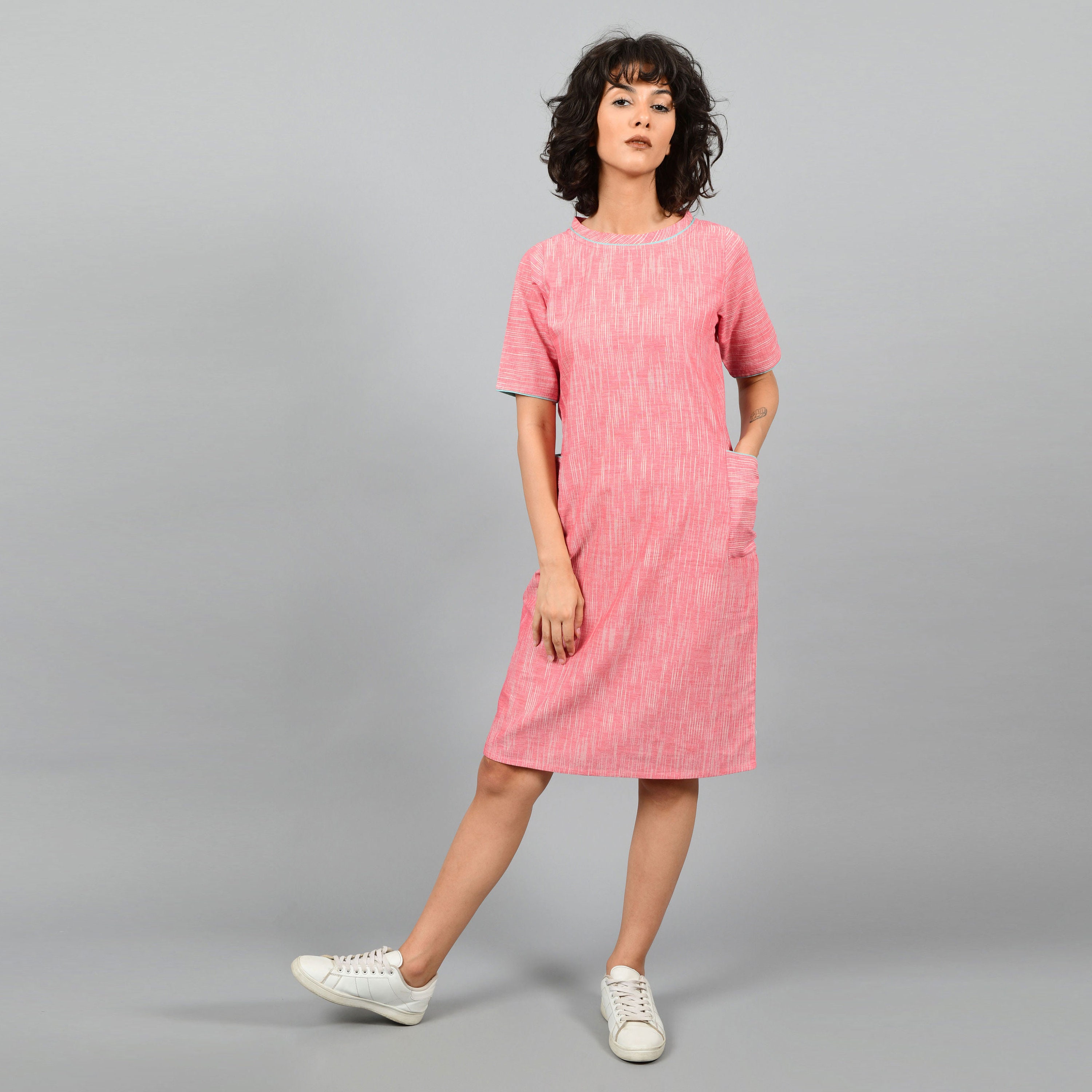 Shift Dress With Pockets Cotton Tunics for Women Cotton - Etsy