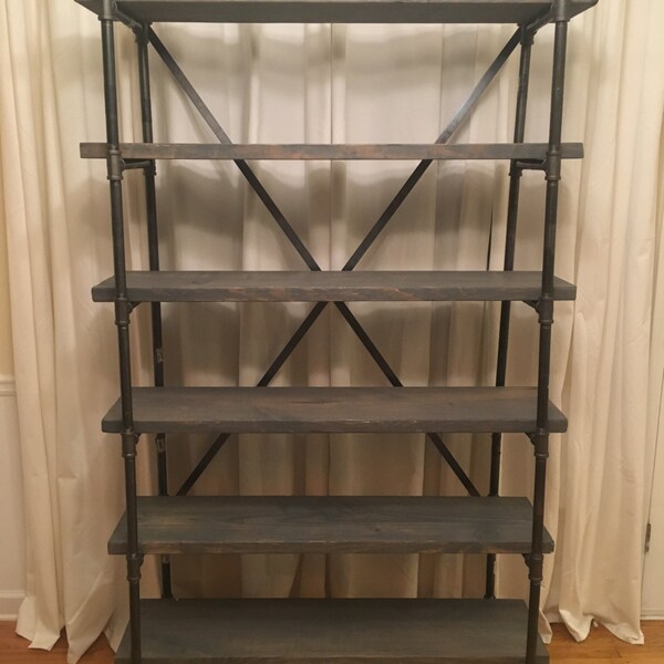 Industrial Bookcase - Etsy