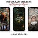 Instagram Story Stickers | Digital Stickers | Christmas Stickers ...