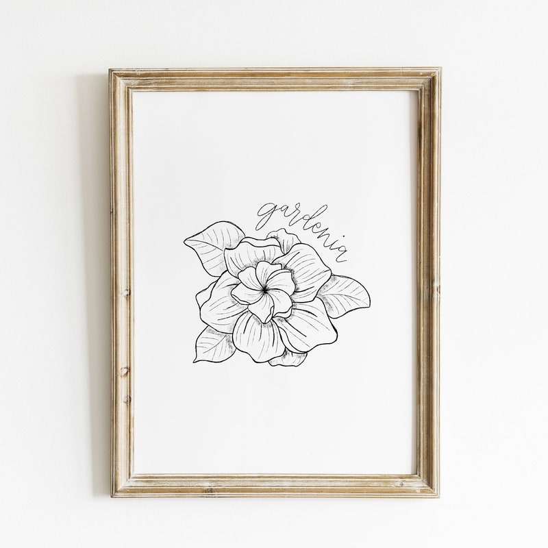 Gardenia Print - Etsy