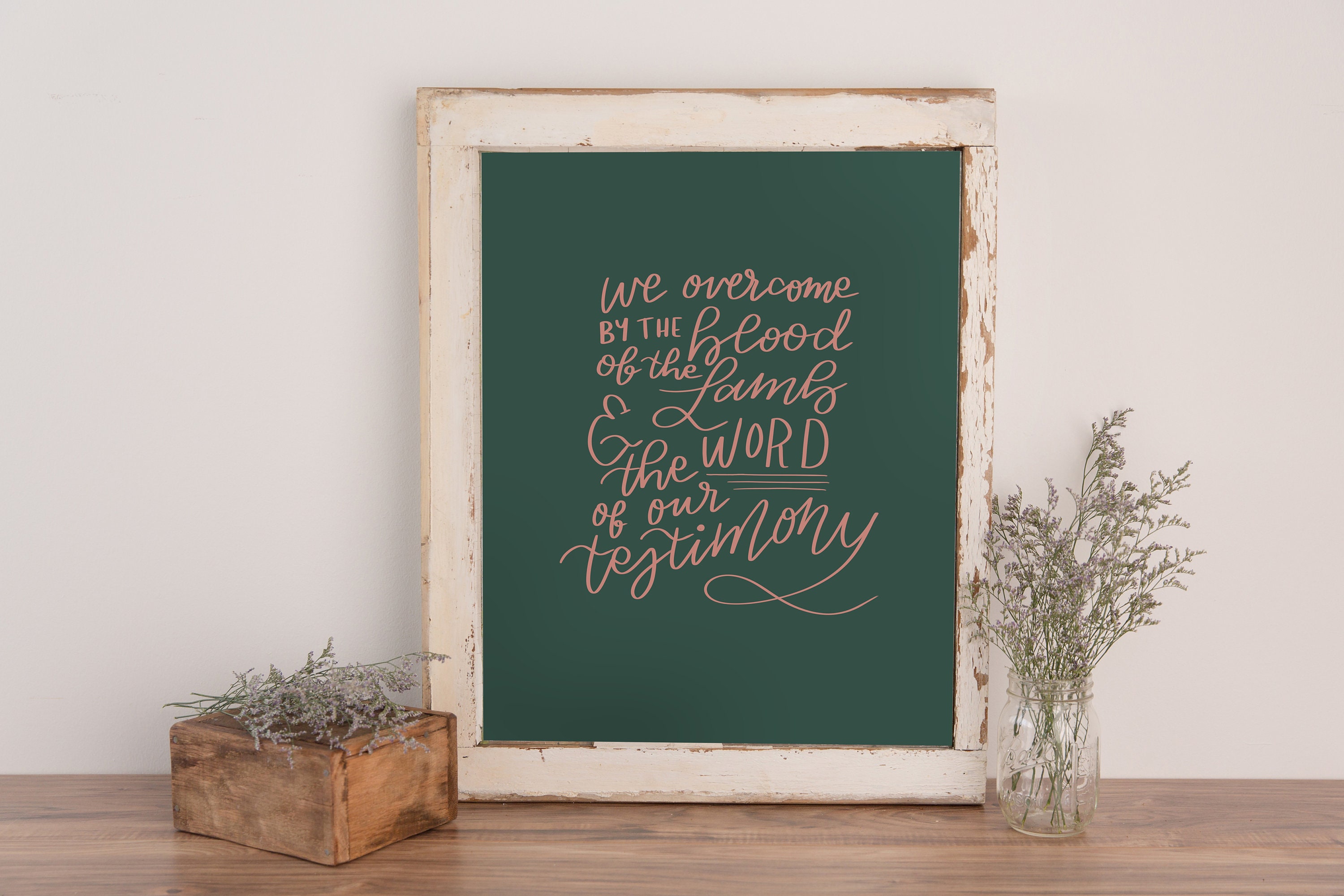 Baptism Printable | Christian Testimony Printable | Revelation 12:11 ...