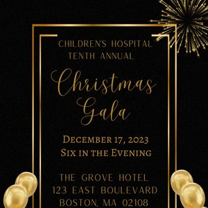Christmas Gala Invitation - Etsy