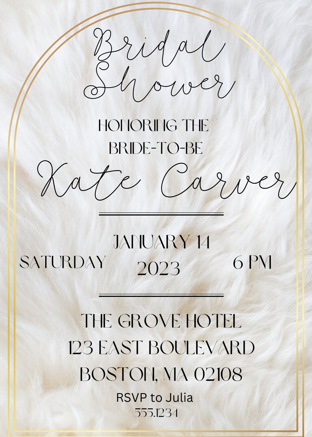 Elegant Bridal Shower Invitation - Etsy