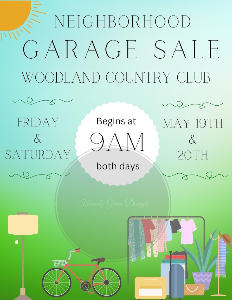 Garage/yard Sale Digital/printable Flyer - Etsy