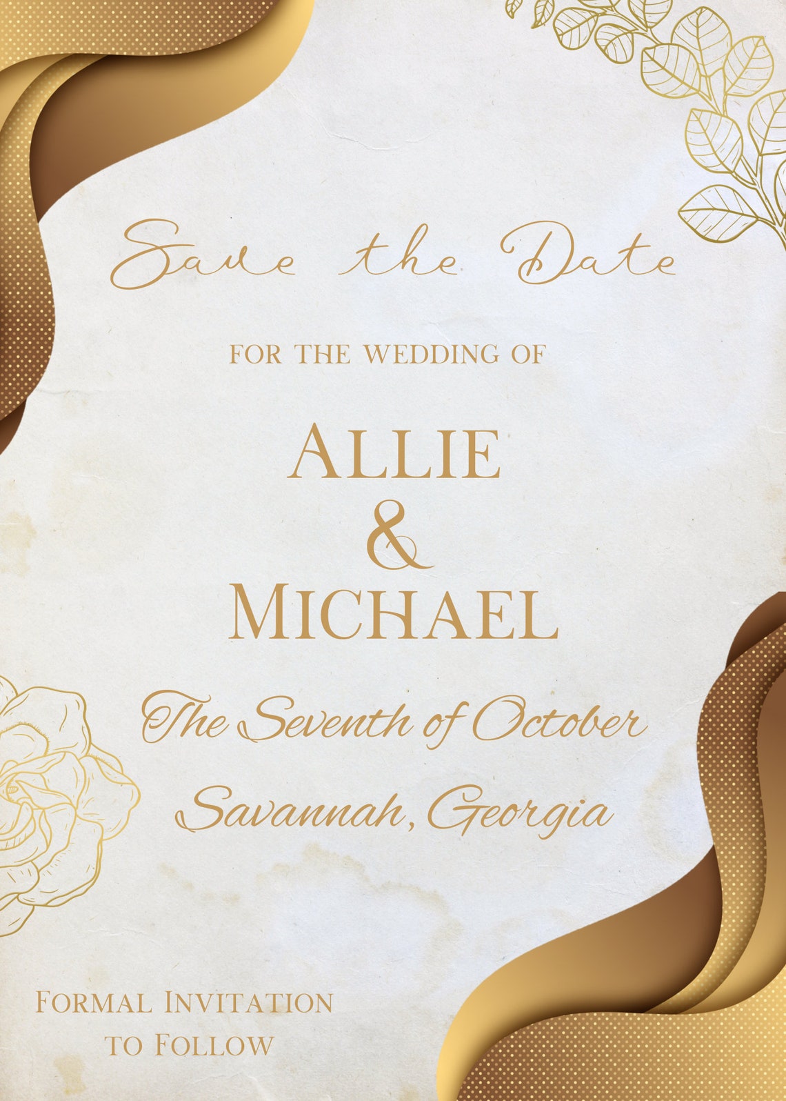 Save the Date Invitation - Etsy