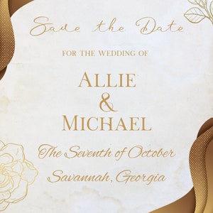 Save the Date Invitation - Etsy