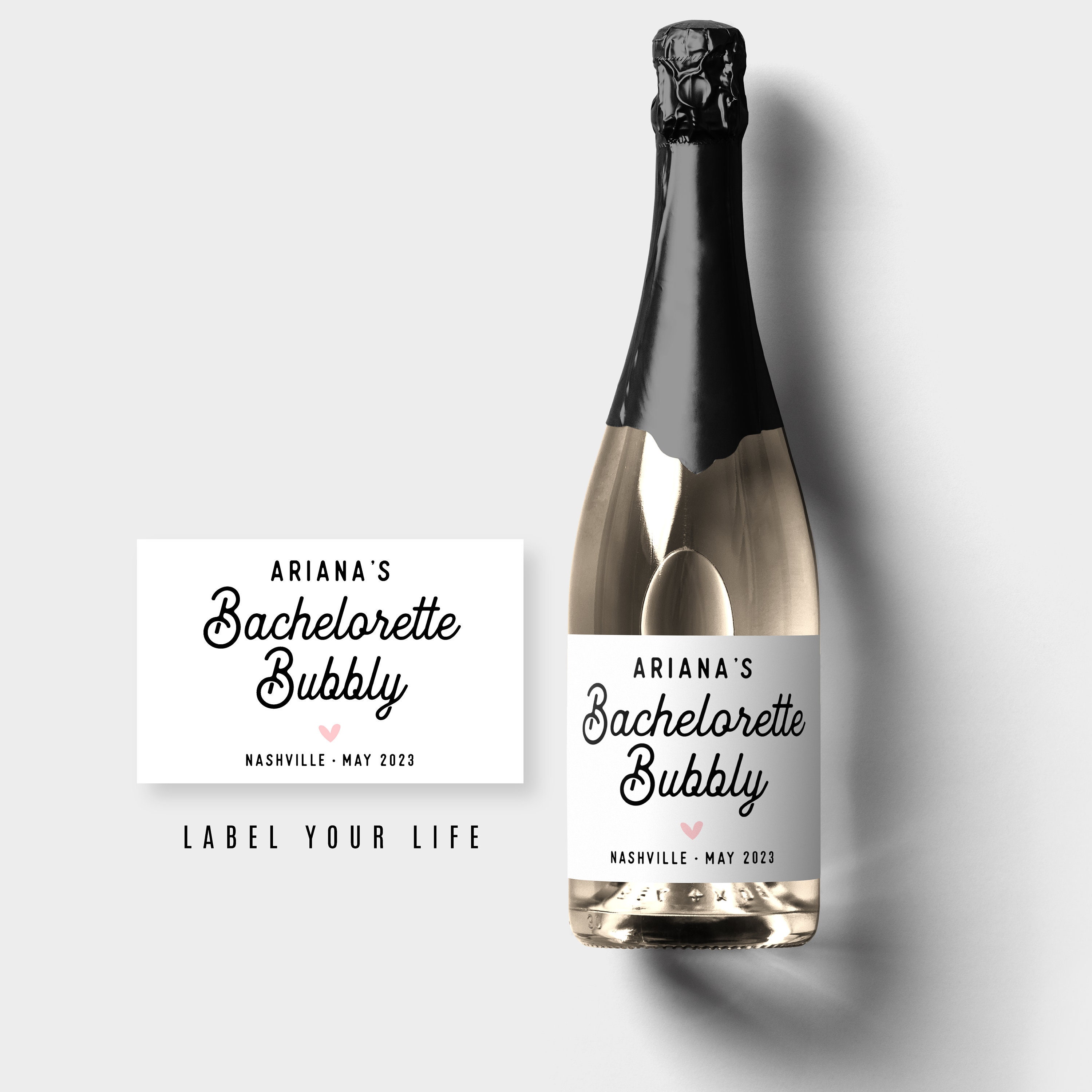 Bachelorette Bubbly Champagne Labels / Bachelorette Party | Etsy