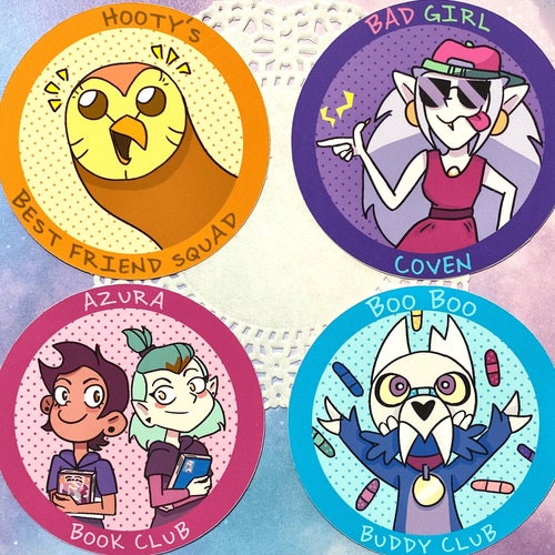 The Owl House Stickers Luz Amity Eda King Hunter Willow Gus Etsy