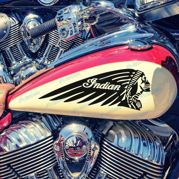 Black Indian Motorcycle Decals - Etsy