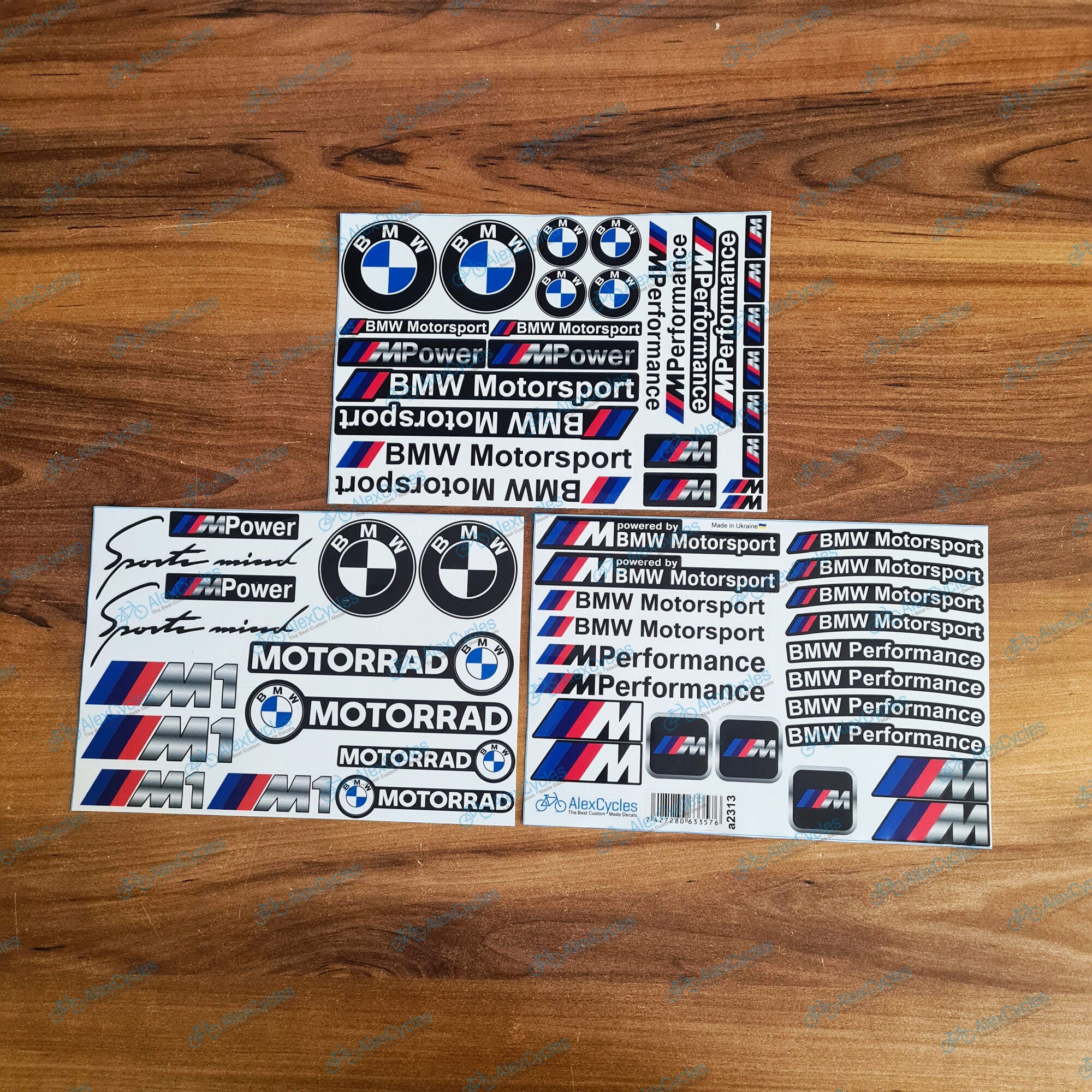 BMW M Sport Motorrad Motorsport Performance Decals Stickers Big Kit - Etsy
