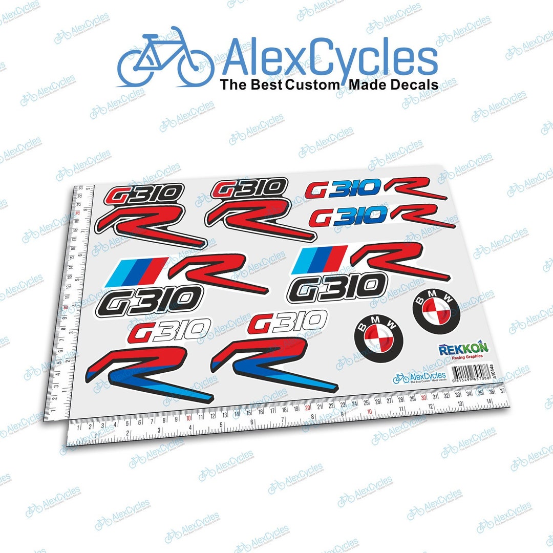 BMW G310R G310 R Red Motorrad Motorsport Laminated Decals Stickers Kit ...