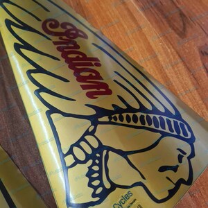 Indian Gold Silver Tank Premium Made Laminated Decals Stickers Logos ...