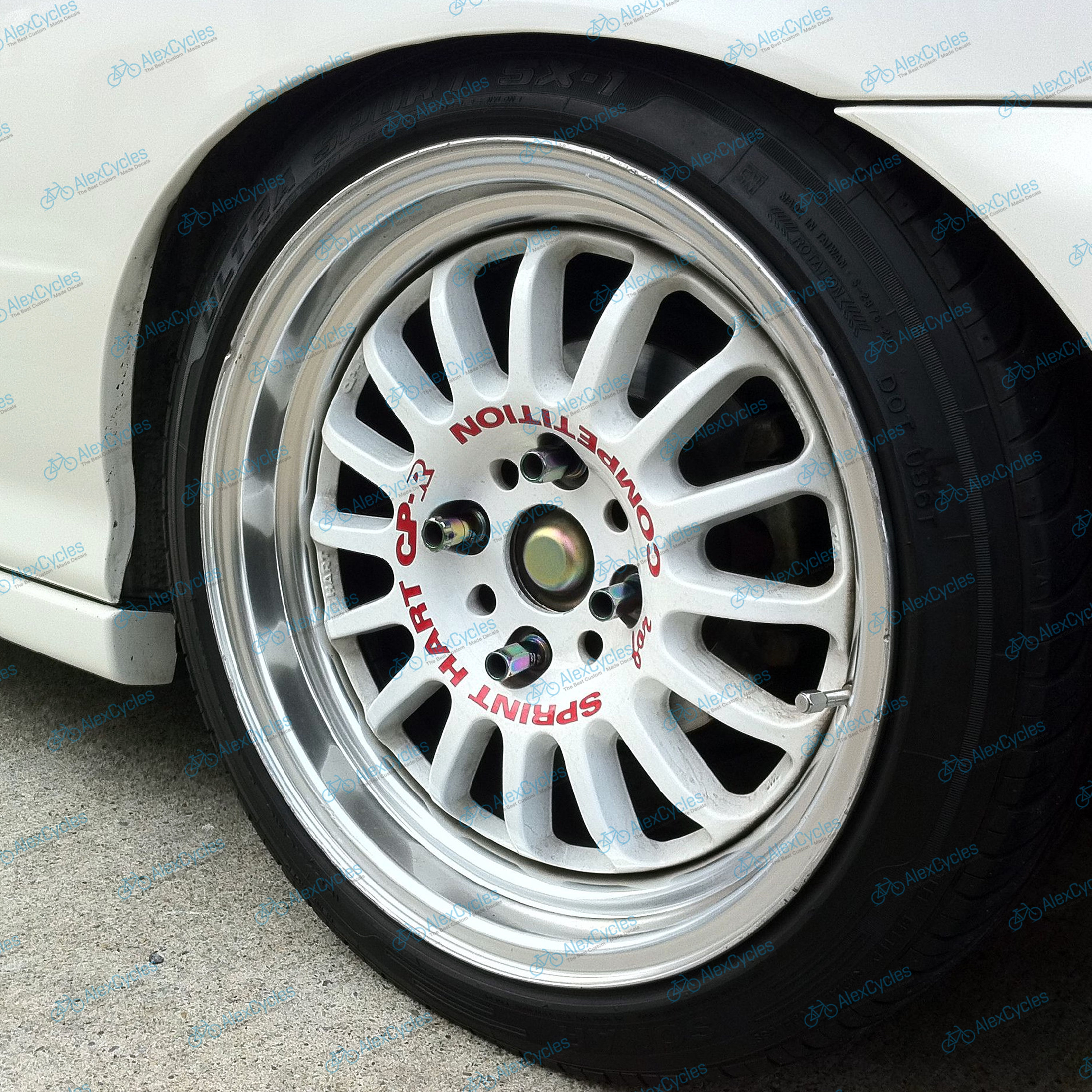 Honda Sprint Hart CP-R for Competition Wheel Rims Restoration Decals ...