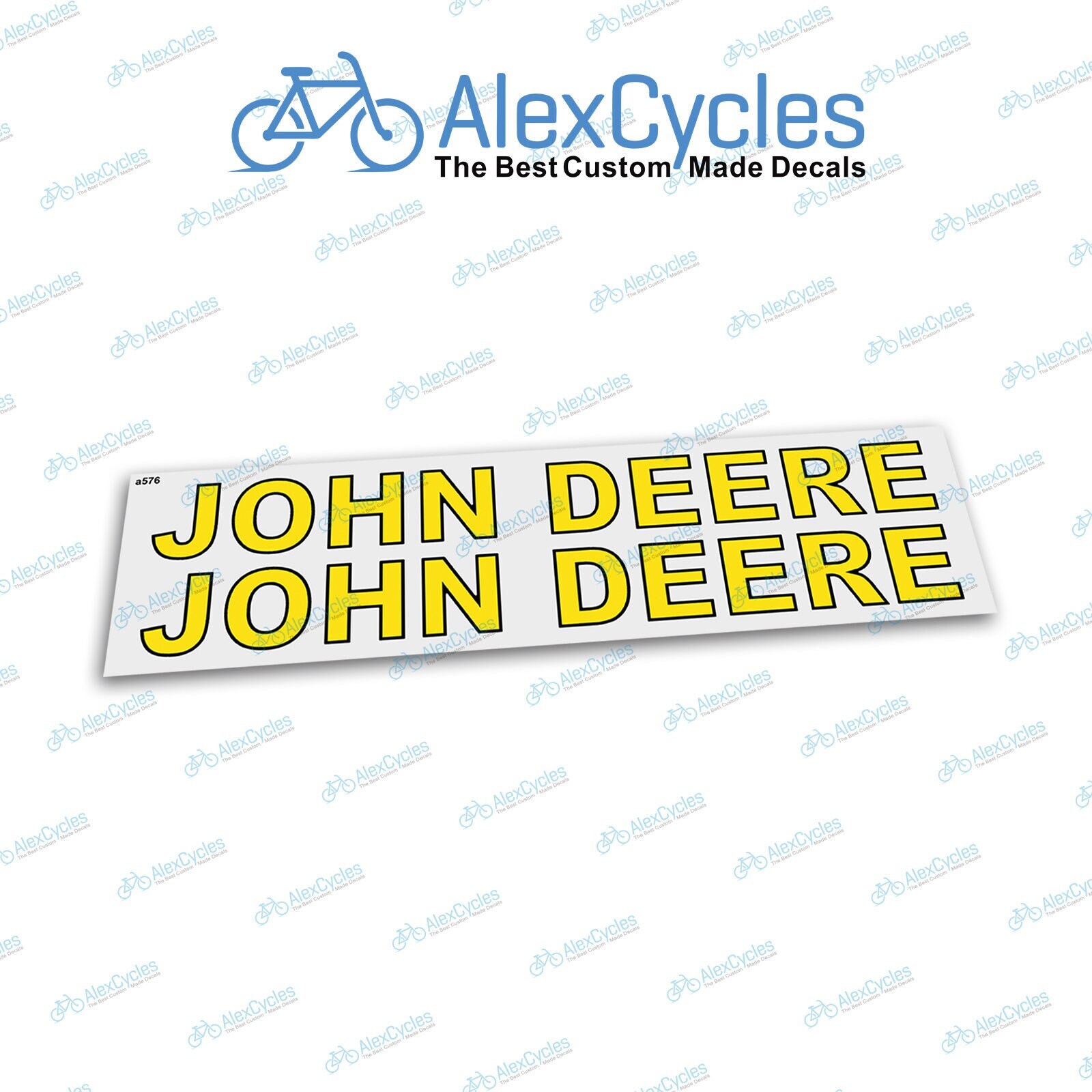 Very Nice John Deere Logo High Cast Vinyl Decals Stickers Letters 14" X ...