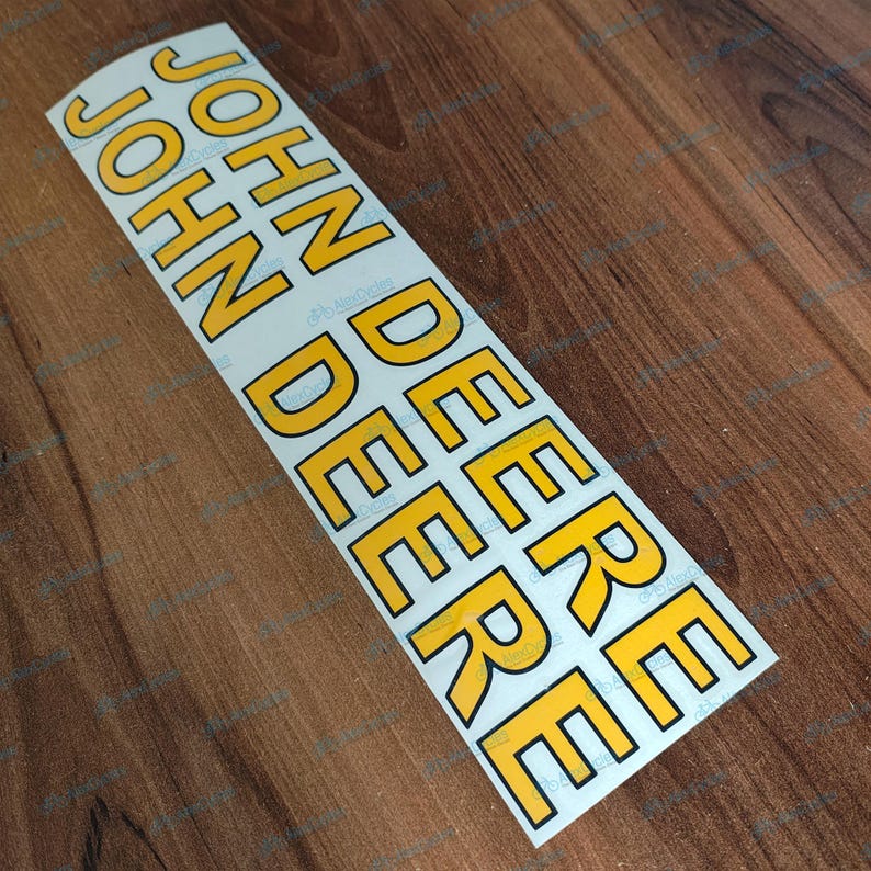Very Nice John Deere Logo High Cast Vinyl Decals Stickers Letters 14" X ...
