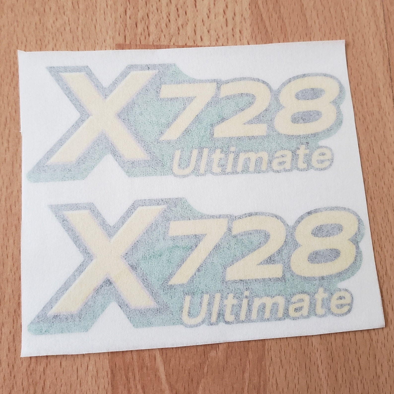 John Deere X728 Ultimate Hood Decals Stickers Set Fits X728 Tractors ...